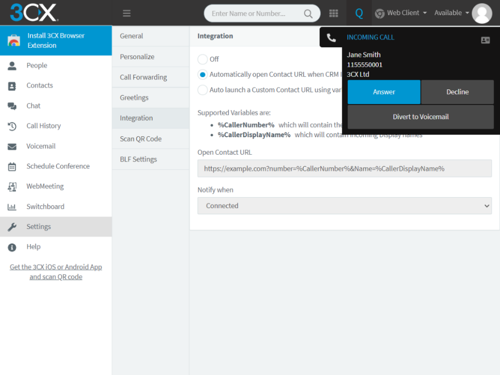 3CX App Integration with Zendesk Support